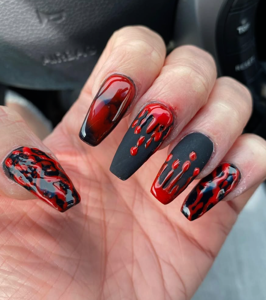 30 Spooky Blood Drip Nails You Have to Try! - thecanadianguy.com